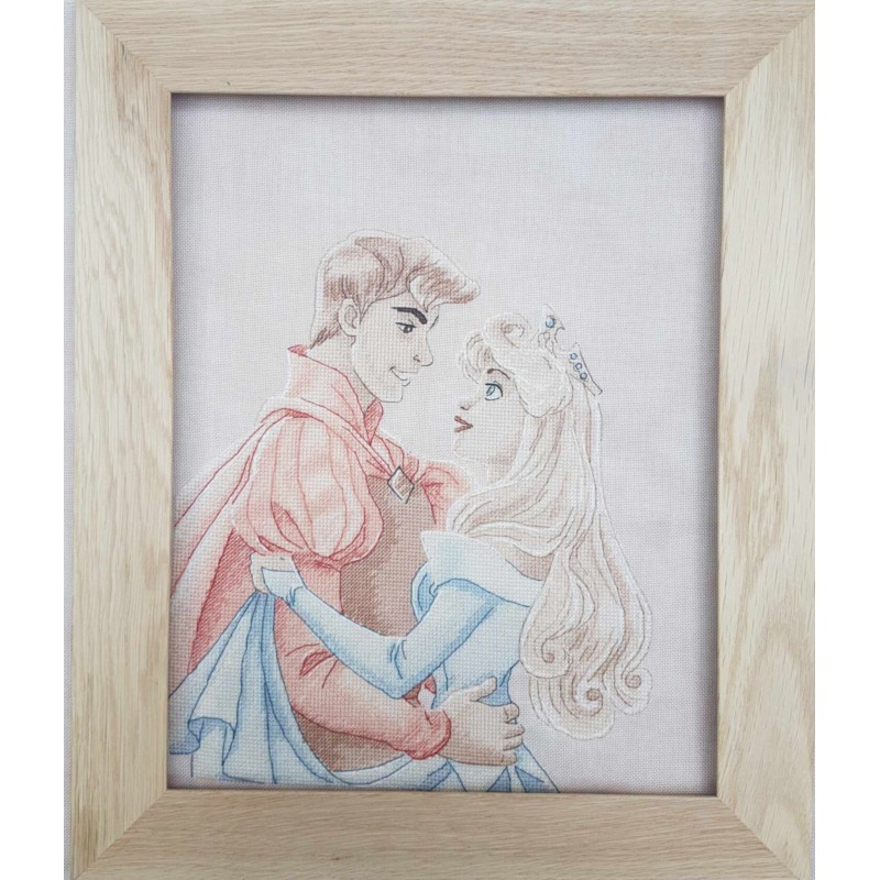 Aurora and Prince (cross-stitch pattern)
