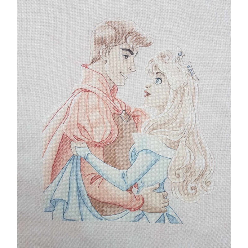 Aurora and Prince (cross-stitch pattern)